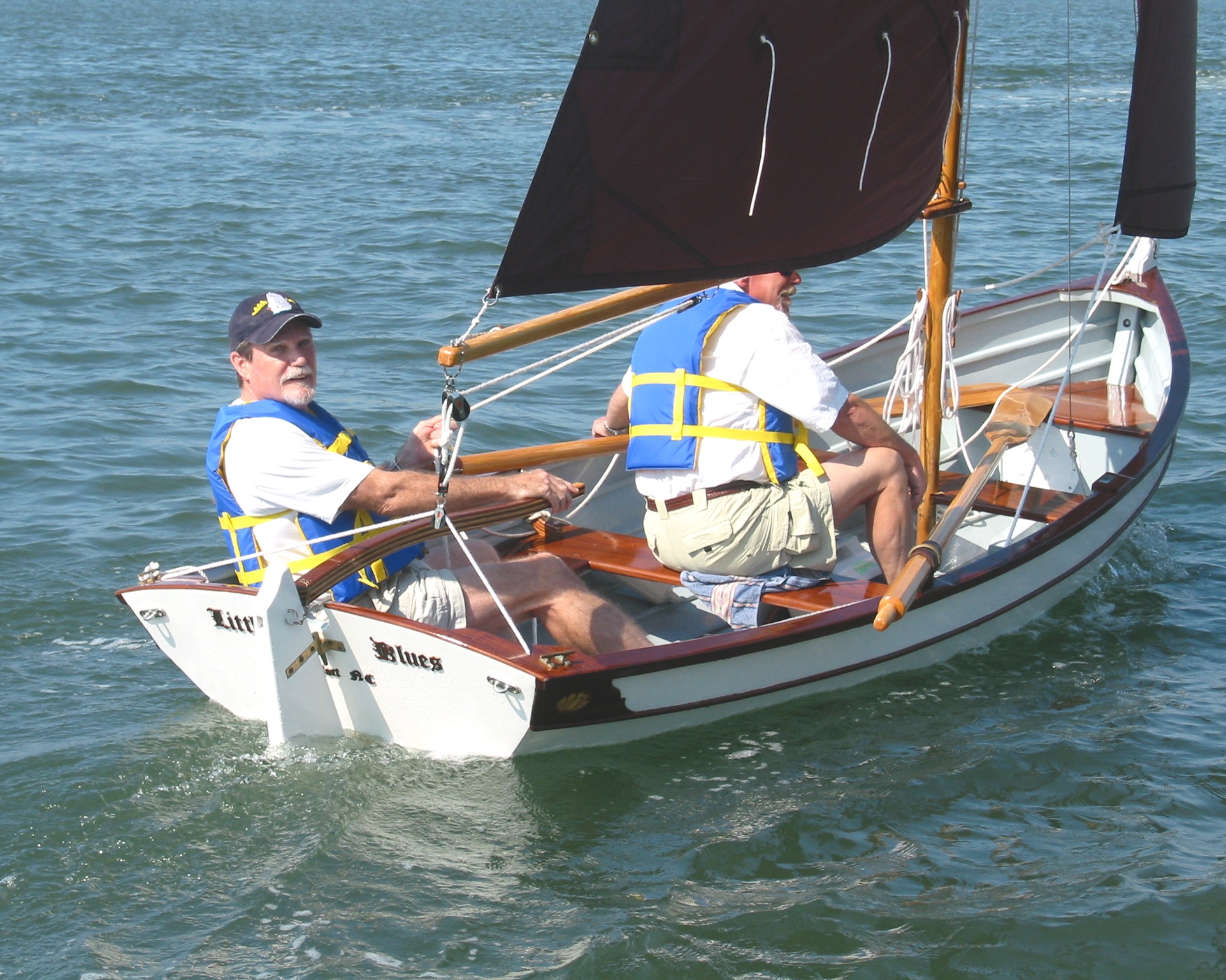 My 14 foot Penobscot Sailboat ACBS Antique Boats Classic Boats