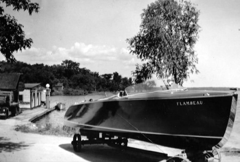 The Launch of Flambeau - Brass Binnacle - ACBS - Antique Boats ...